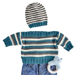 Anleitung 133/0, Babypulli und M&uuml;tze aus Merino-Cotton von Junghans-Wolle
