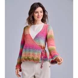 Anleitung 212/4, Wickeljacke aus Pinterella von Junghans-Wolle