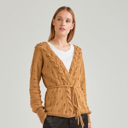 Anleitung 048/4, Wickeljacke aus Cotonia II von Junghans-Wolle