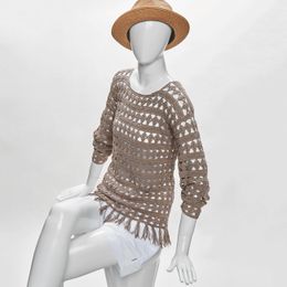 Anleitung 802/5, H&auml;kelpullover aus Seidana von Junghans-Wolle