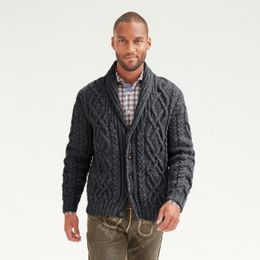 Anleitung 230/3, Herrenjacke mit Schalkragen aus Landwolle von Junghans-Wolle