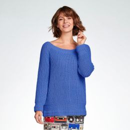Anleitung 107/3, Damenpullover aus Merino-Cotton von Junghans-Wolle