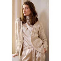 Anleitung 342/5, Cardigan, Top Down 2-f&auml;dig aus Lucciola von Lana Grossa