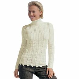 Anleitung 200/6, Damen-Rollkragenpullover aus Seidana von Junghans-Wolle
