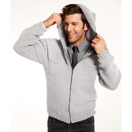 Anleitung 351/4, Herrenjacke mit Kapuze aus Merino-Classic von Junghans-Wolle