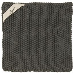 IB Laursen Topflappen Mynte gestrickt 22 x 22 cm, thunder grey skandinavische Deko Online Shop