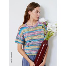 Anleitung 098/5, Kurzarmpullover aus Fiesta von Lang Yarns