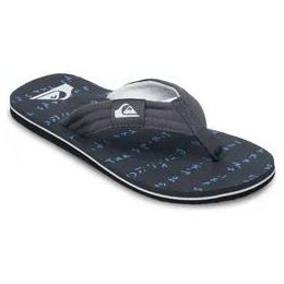 Zehentrenner Quiksilver "MOLOKAI LAYBACK 26", Herren, Gr. 40, schwarz quik tough, Textil, Schuhe Zehentrenner, Sommerschuhe