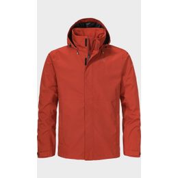 Sch&ouml;ffel Outdoorjacke SCH&Ouml;FFEL "Jacket Gmund M", Herren, Gr. 48, rot (5590, rot), Oberstoff: Aussenseite: 100% Polyester; (Membran: Polyurethan); Futter Rumpf oben: 100% Polyester, regular fit, hoch geschlossener Ausschnitt, Jacken Outdoorjacke