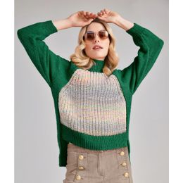 Anleitung 443/4, Pullover aus Monello-175 Uni und Monello-90 Color von Junghans-Wolle