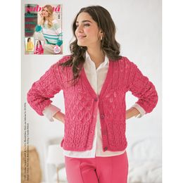 Anleitung 126/6, Jacke im Ajourmix aus Cotonia II von Junghans-Wolle