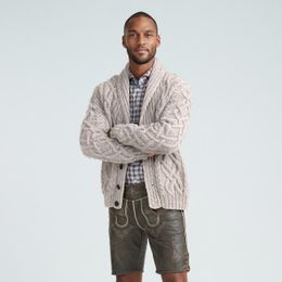 Anleitung 448/3, Herrenjacke mit Schalkragen aus Landwolle von Junghans-Wolle