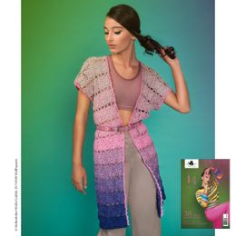 Anleitung 073/3, H&auml;kelmantel aus Zauberperlen Cotton von Schoppel Wolle