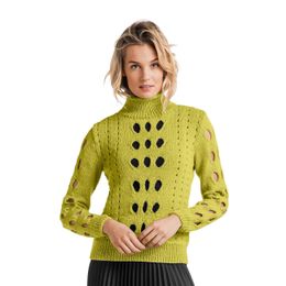 Anleitung 355/8, Rollkragenpullover aus Merino-Cabl&eacute; von Junghans-Wolle