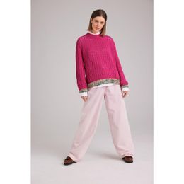 Anleitung 366/3, Pullover aus Nuovo Merino 120 und Merino-Print von Junghans-Wolle
