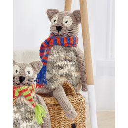 Anleitung 044/5, H&auml;kel-Kater &bdquo;Ed&ldquo; aus Poco und Bo. von Junghans-Wolle