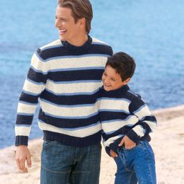 Anleitung 444/6, Kinderpullover aus Landwolle von Junghans-Wolle