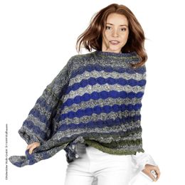 Anleitung 410/8, Poncho, ca. 85 x 61 cm aus Zauberwolle von Schoppel Wolle