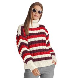 Anleitung 185/1, Rollkragenpullover aus Landwolle von Junghans-Wolle