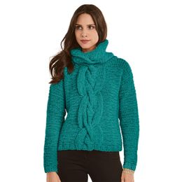 Anleitung 354/0, Rollkragenpullover, 2-f&auml;dig aus Merino Dick und Aerea von Junghans-Wolle