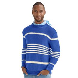 Anleitung 209/2, Herrenpullover aus Merino-Cotton von Junghans-Wolle