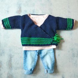 Anleitung 094/3, Wickeljacke aus Cotonara von Junghans-Wolle