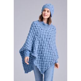 Anleitung 238/4, Poncho und M&uuml;tze aus NewWool von Junghans-Wolle