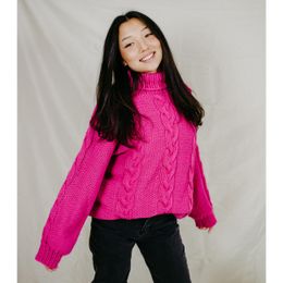 Anleitung 336/3, Rollkragen-Pullover aus Eco Luisa von Rellana Garne