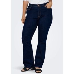 Only sheego Gro&szlig;e Gr&ouml;&szlig;en Schlagjeans, dark-blue, Gr&ouml;&szlig;e 54 - Damen