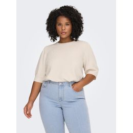 Only sheego Gro&szlig;e Gr&ouml;&szlig;en Strickpullover, birch detail:melange, Gr&ouml;&szlig;e L - Damen