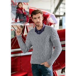 Anleitung 204/8, Herrenpullover aus Merino-Extrafein von Junghans-Wolle
