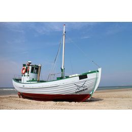 SONSTIGE Leinwandbild KUTTER AM STRAND