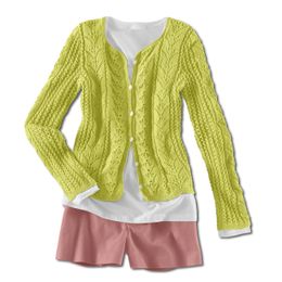 Anleitung 439/3, Zierliche Lochmusterjacke aus Cotton-Superfine II von Junghans-Wolle