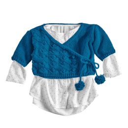 Anleitung 003/0, Baby-Wickeljacke aus Cotonia II von Junghans-Wolle