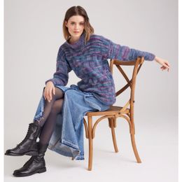Anleitung 025/4, Pullover aus Flou von Junghans-Wolle