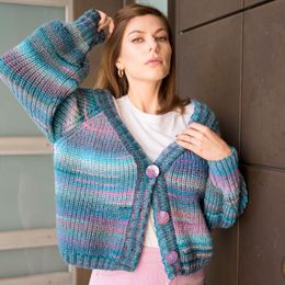 Anleitung 415/3, Cardigan aus Capri von Rellana Garne