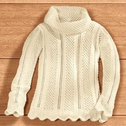 Anleitung 127/0, Damenpullover aus Merino-Cotton von Junghans-Wolle