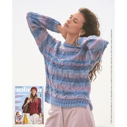 Anleitung 116/6, Pulli mit Zopfmuster aus Lotti-Colori von Junghans-Wolle