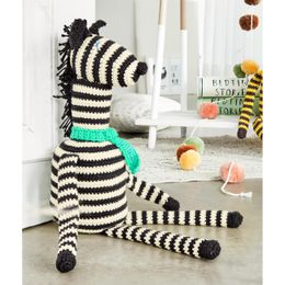Anleitung 291/5, H&auml;kel Zebra &bdquo;Zack&ldquo; aus Cotonara von Junghans-Wolle