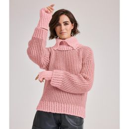 Anleitung 262/3, Pullover mit separatem Kragen und Armstulpen aus Cielo und Ribolli von Junghans-Wolle