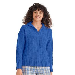 Anleitung 043/2, Polo-Pullover aus Cotonara von Junghans-Wolle