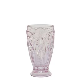 Chic Antique Saint-&Eacute;milion hohes Glas mit Muster H15, &Oslash;8,5 cm staubig rosa, 350ml skandinavische Deko Online Shop