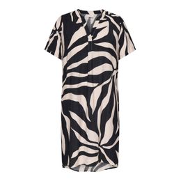 Only sheego Gro&szlig;e Gr&ouml;&szlig;en Sommerkleid, black aop:big leafes, Gr&ouml;&szlig;e 46 - Damen