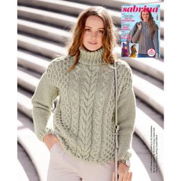 Anleitung 349/4, Rollkragenpullover aus Merino-Cabl&eacute; von Junghans-Wolle