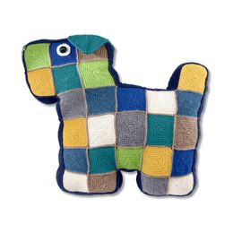 Anleitung 271/8, Kissen-Hund, ca. 48 x 48 cm aus Poco von Junghans-Wolle