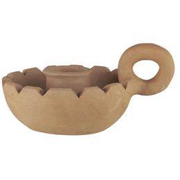 IB Laursen UNIKA handgefertigter Kerzenhalter f&uuml;r Stabkerzen L11,5 x B8,8 x H3,5 cm, braun skandinavische Deko Online Shop