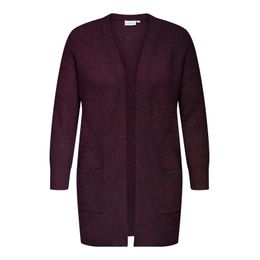 Only sheego Gro&szlig;e Gr&ouml;&szlig;en Strickjacke, mauve wine detail:melange, Gr&ouml;&szlig;e M - Damen