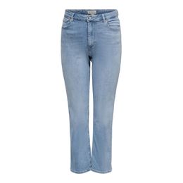 Only sheego Gro&szlig;e Gr&ouml;&szlig;en Straight-Jeans, light blue denim, Gr&ouml;&szlig;e 44 - Damen
