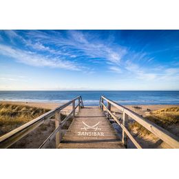 SONSTIGE Leinwandbild WEG zum STRAND