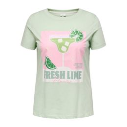 Only sheego Gro&szlig;e Gr&ouml;&szlig;en T-Shirt, green print:fresh me, Gr&ouml;&szlig;e M - Damen